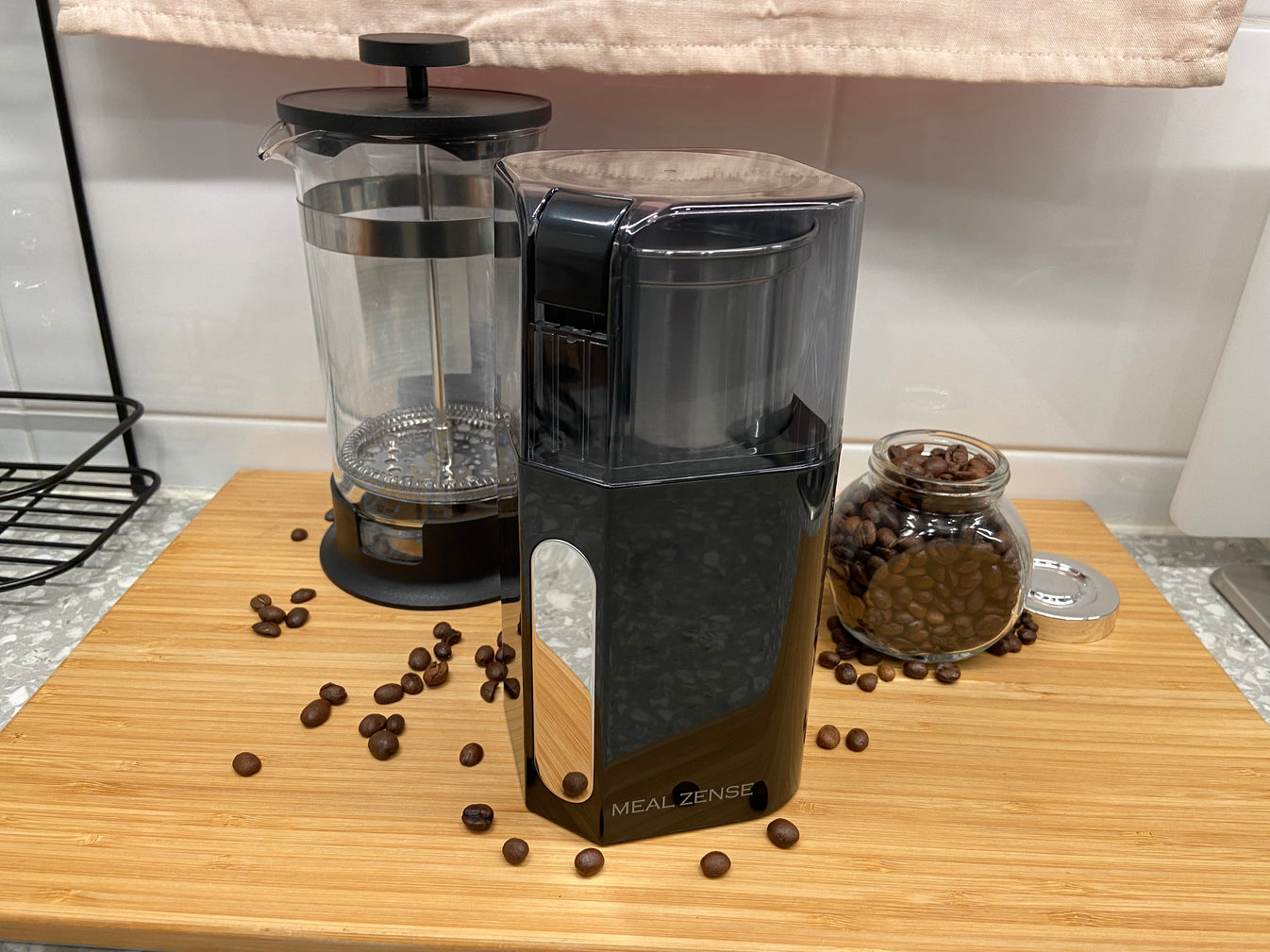 Meal Zense Coffee Grinder, BB001, Blade, Black, Stainless Steel
